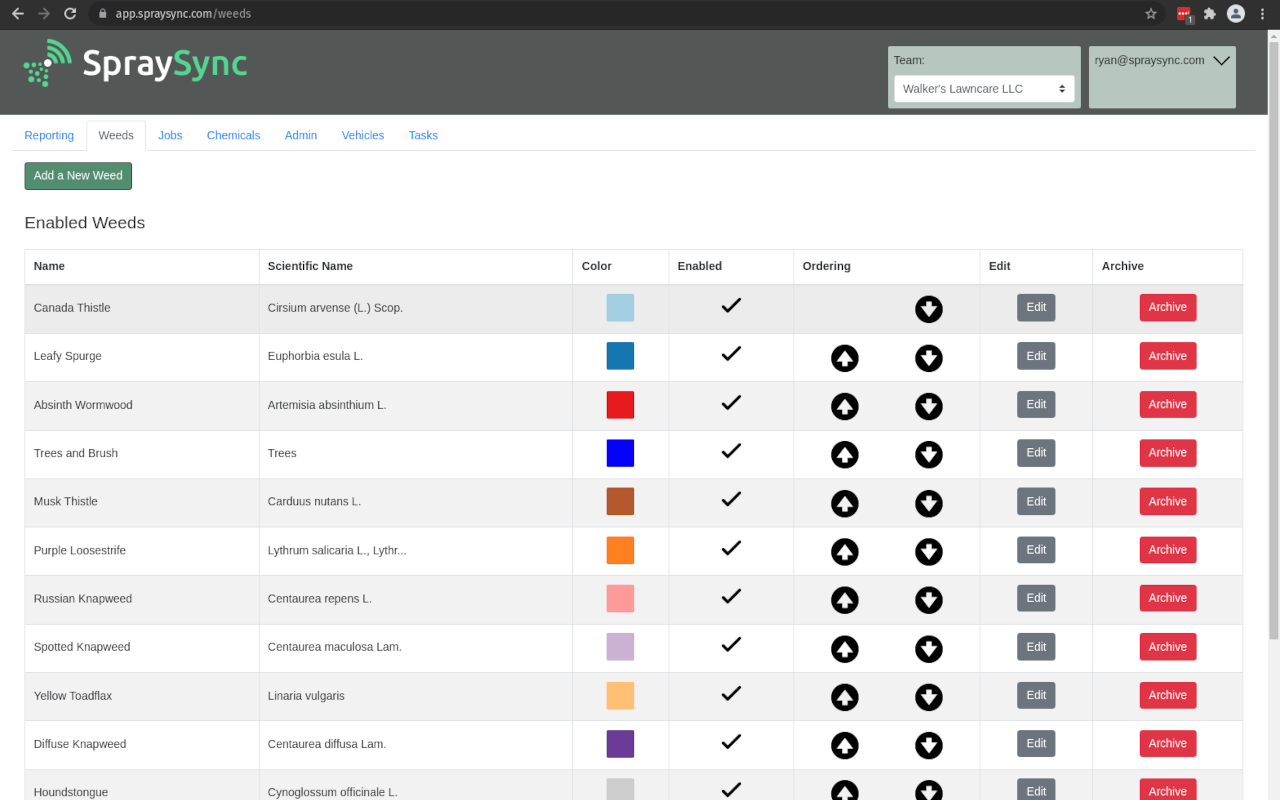 Noxious Weed Spraying Tracking Cloud Software | SpraySync